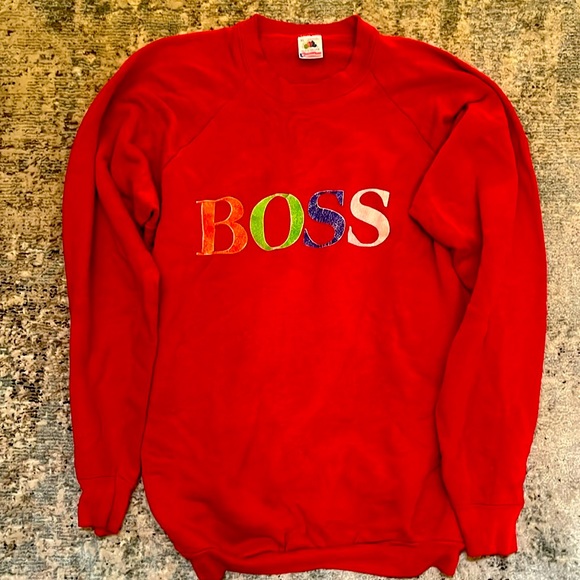 Sweaters | Vintage Hugo Boss Bootleg Crewneck Sweatshirt 9s | Poshmark